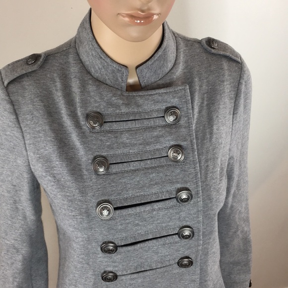 Express | Jackets & Coats | Express Blazer Jacket Officer Style Gray ...